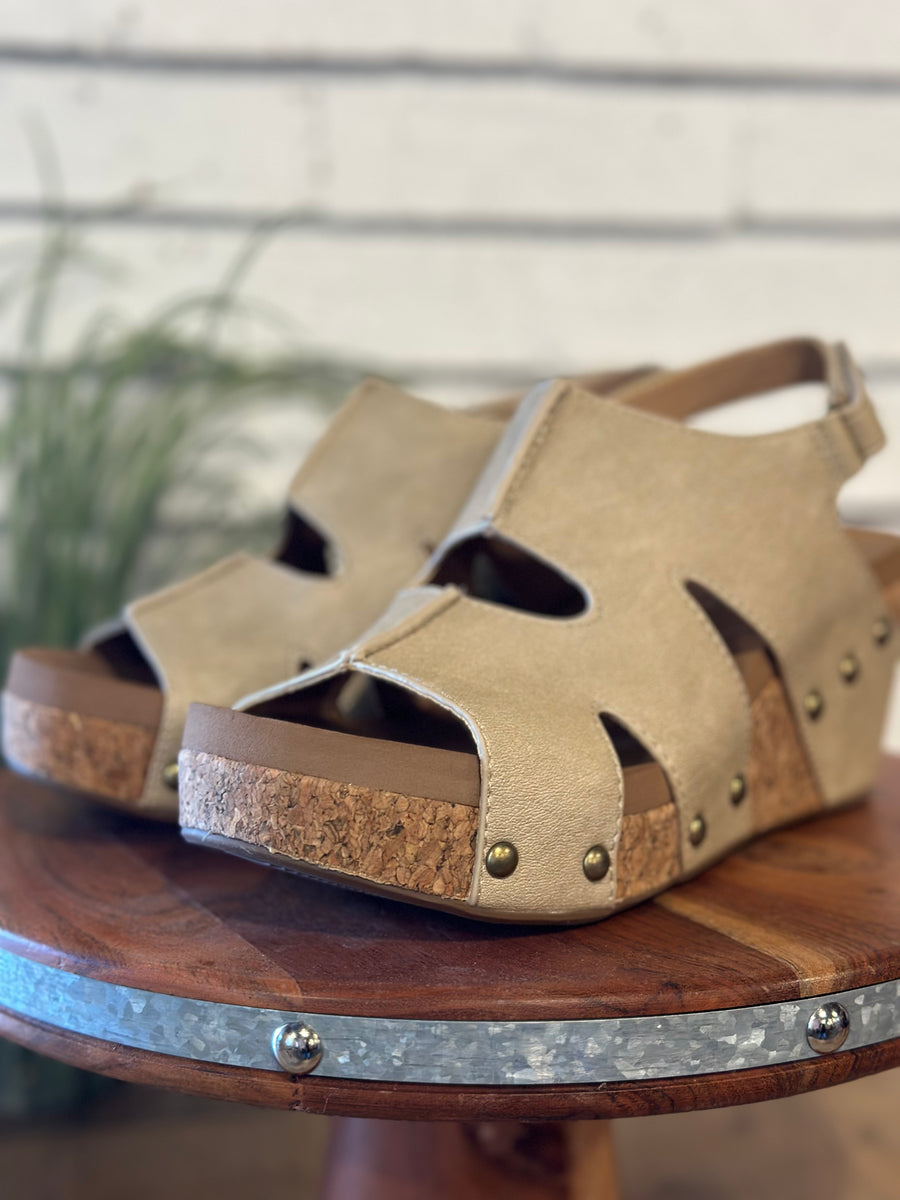 Corky's Cut It Out Wedge | Taupe – Southern Routes